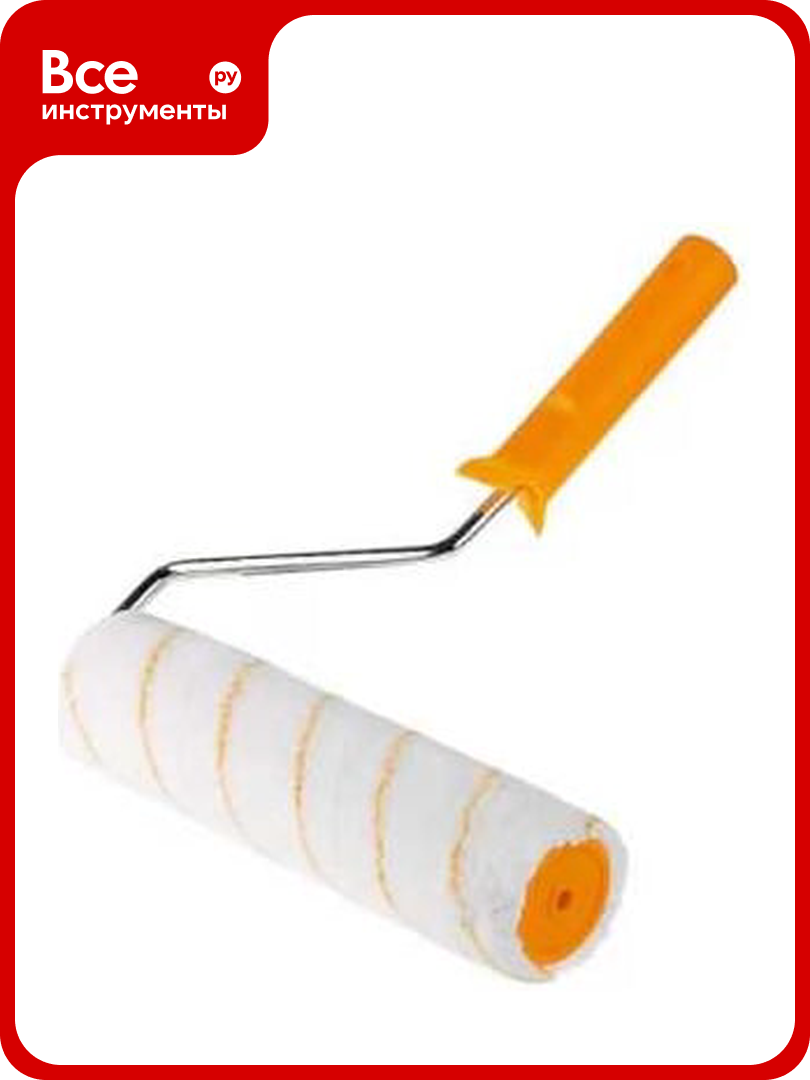 Валик ADMIRAL STARS полиакрил, 100 мм ADMIRAL COLORS желтая ручка, бюгель 6 мм, ворс 12 мм 54411180