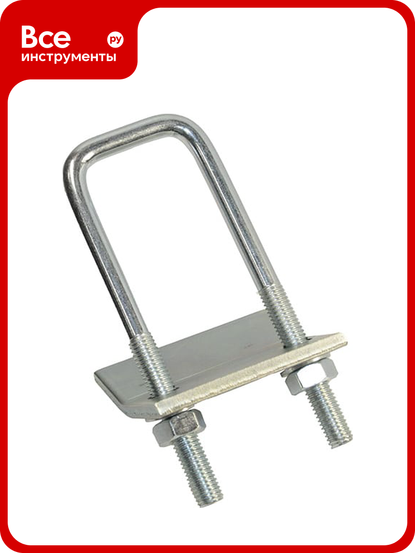 Зажим балочный усиленный Lucky Guy 41 мм, М10, оцинкованный, 600 04 41М10 Н140 0