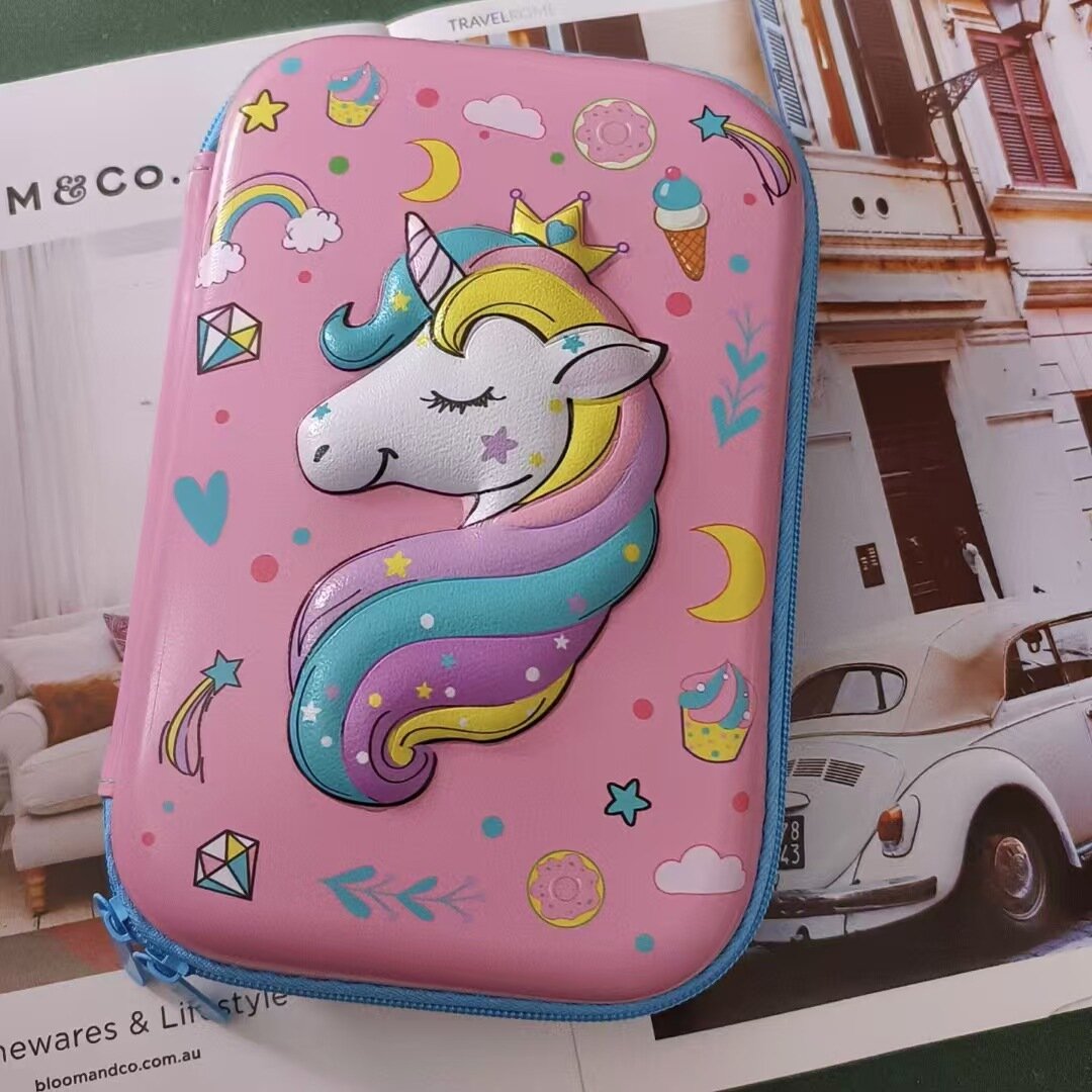 Новая мультяшная милая трехмерная канцелярская коробка, большая емкость, пенал для детей, пенал для мальчиков и девочек, сумка для ручек для студентов