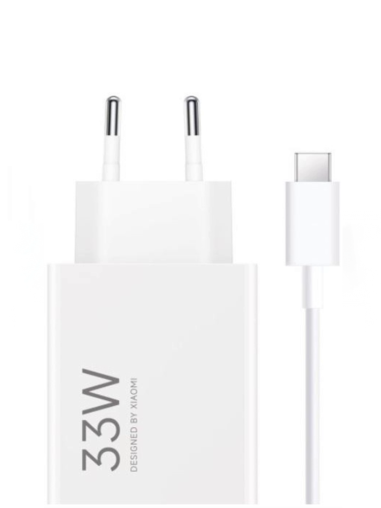 Xiaomi Сетевое зарядное устройство Xiaomi 33W Charging Combo Power Adapter USB с кабелем USB-C 3A MDY-16-EF BHR9956LEU Global белый