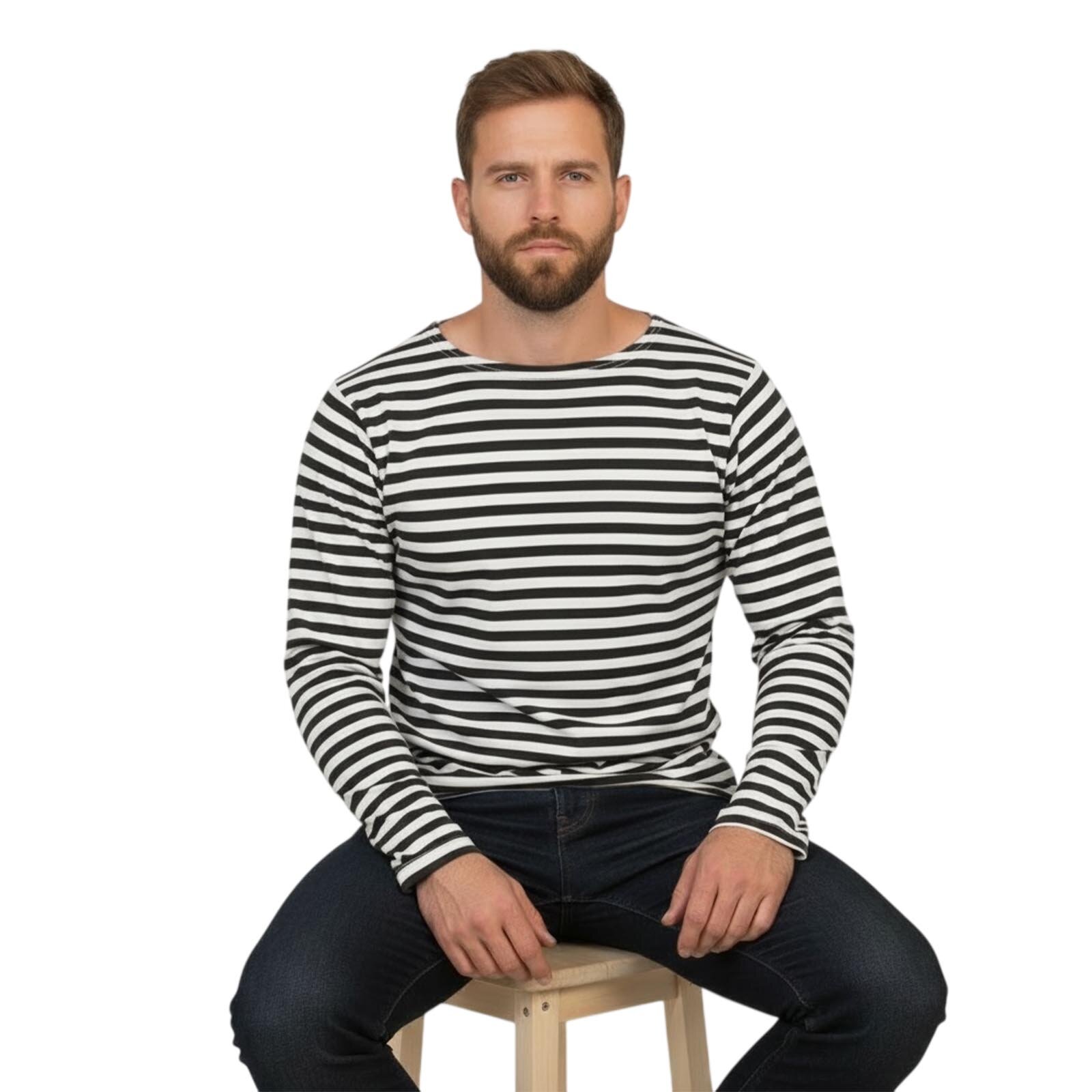 Тельняшка морской пехоты, черная полоска, хлопок 100%, размер RUS 56-58