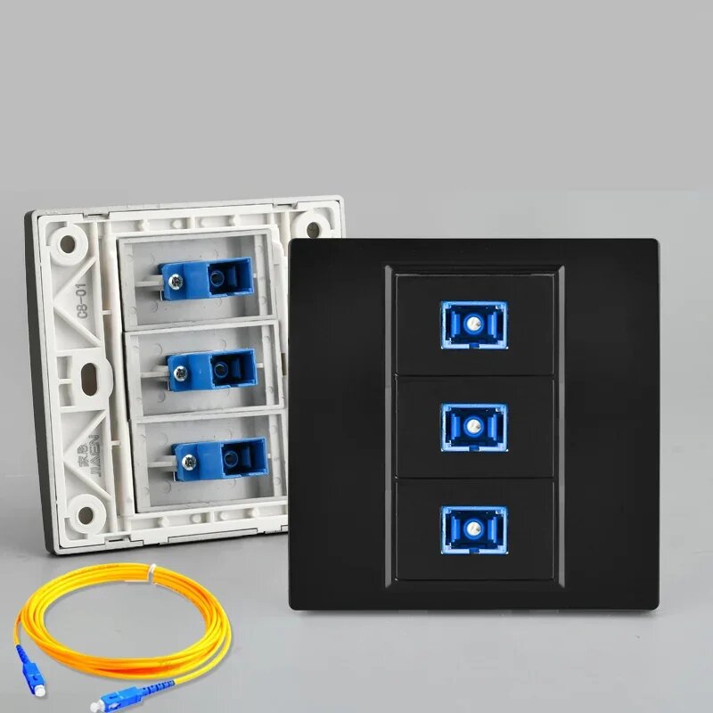 Оптическая панель настенная Depo Guye Black 3-port