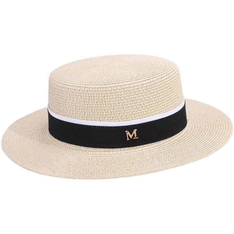 DIY Соломенная Подиум Красный Широкий Козырьек