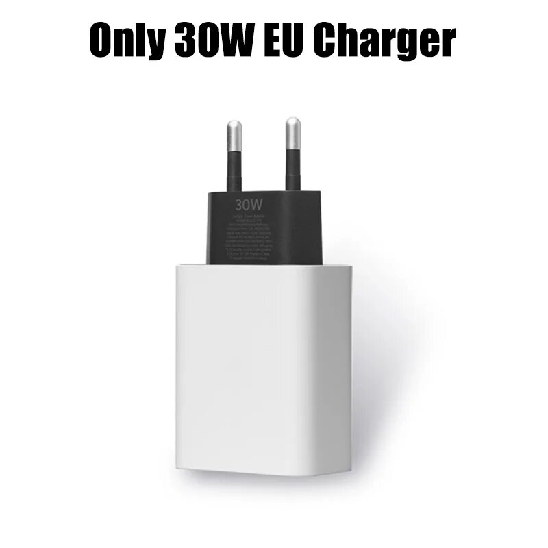 Зарядное Устройство Google Pixel PD 30W С Быстрой Зарядкой И Кабелем Type-C, Вилка Only EU Charger