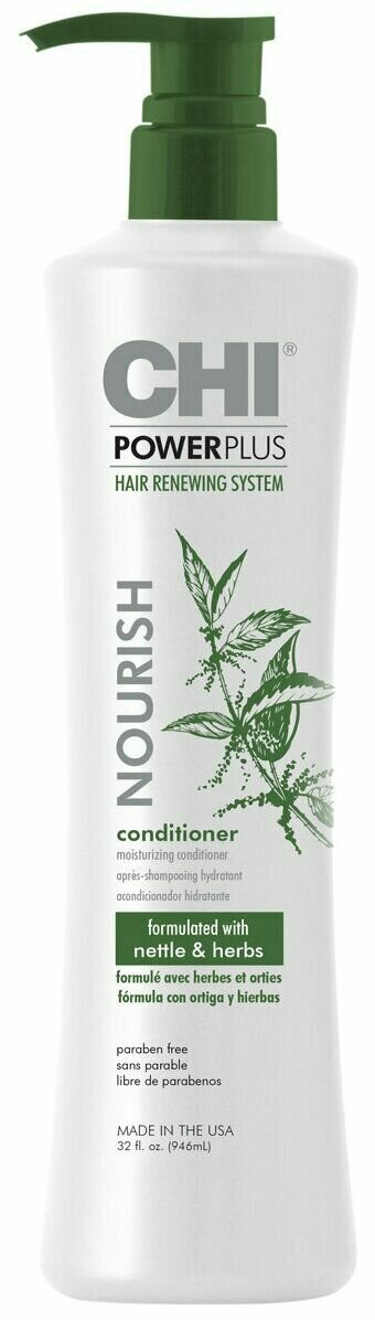 CHI Power Plus Nourish Питательный кондиционер для волос, 946 мл