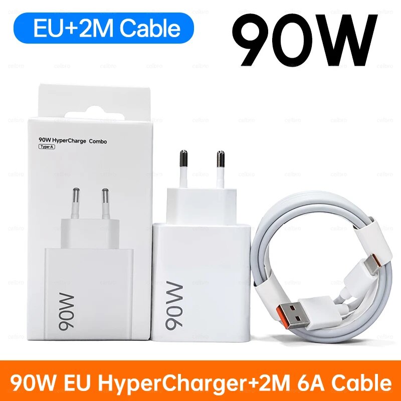 Зарядное Устройство Xiaomi 90W Type-C 67W 55W 33W С Кабелем USB 6A Для Быстрой Зарядки, Совместимое С Mi 17, 15, 15T, 14, 13 Pro