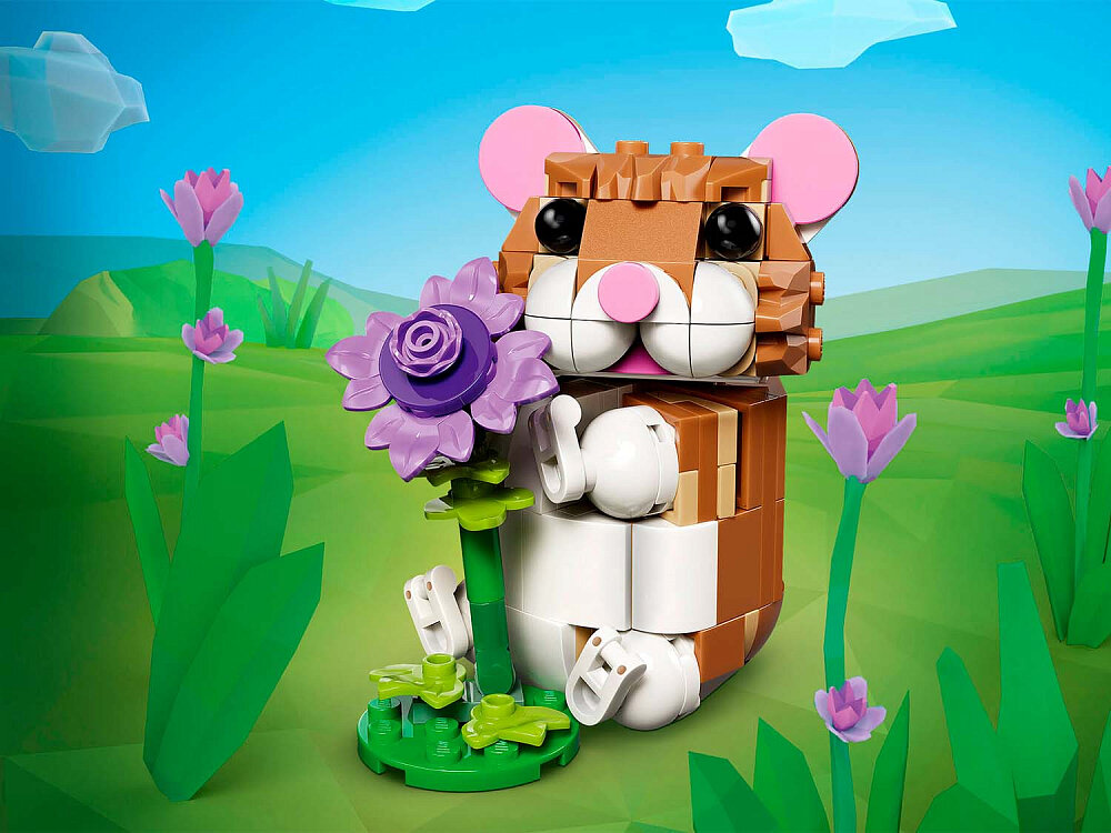 Конструктор LEGO Creator 31376 Конструктор Милый хомяк с цветком