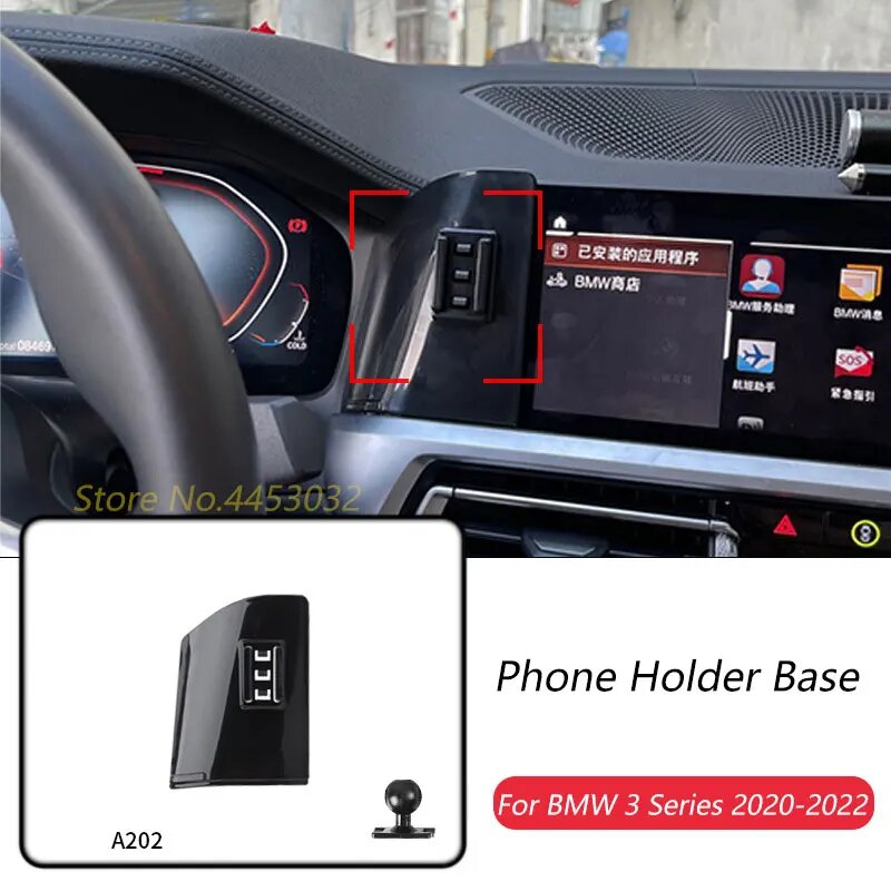 Автомобильный держатель для телефона, специальные крепления для BMW G20 3 серии 2020-2022, фиксированный кронштейн для воздуховыпускного отверстия, базовые аксессуары с шариком 17 мм