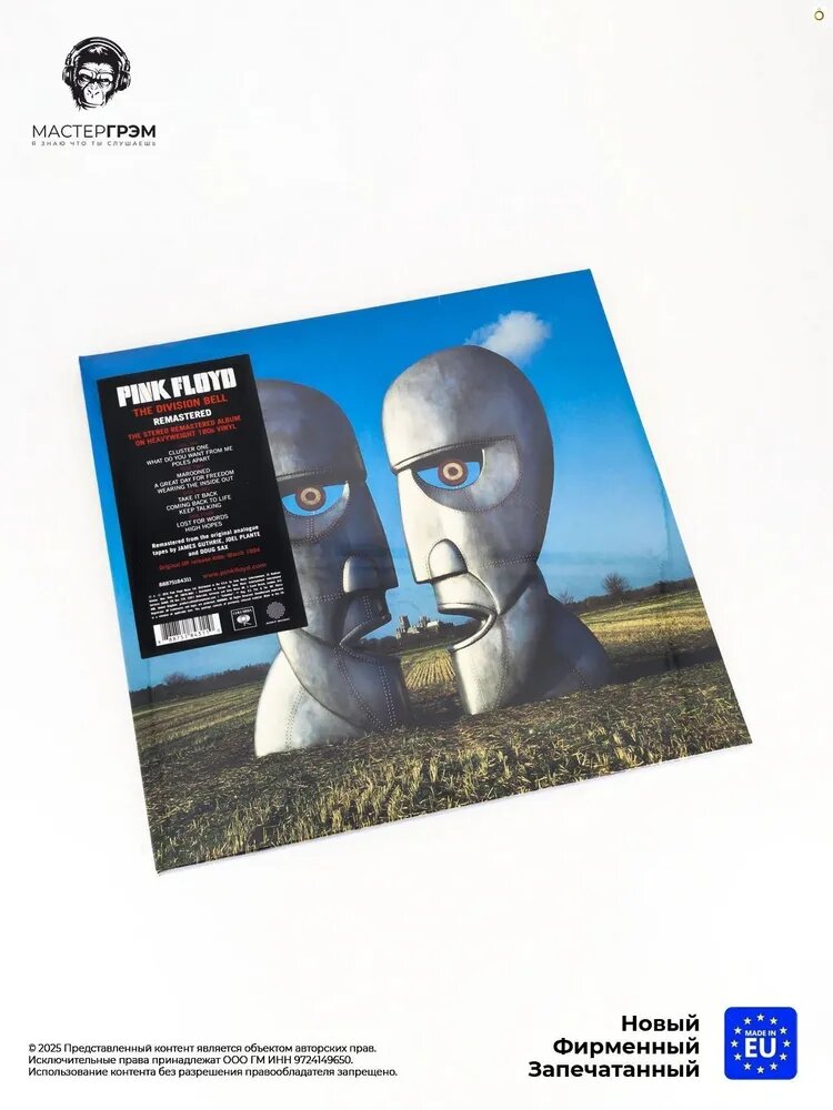 Pink Floyd The Division Bell Remastered (2025) Виниловая пластинка, Европейский Союз, 2LP — фото 1