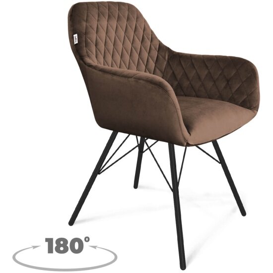 Стул Sheffilton SHT-ST38/S370-VP кофейный ликер/черный муар