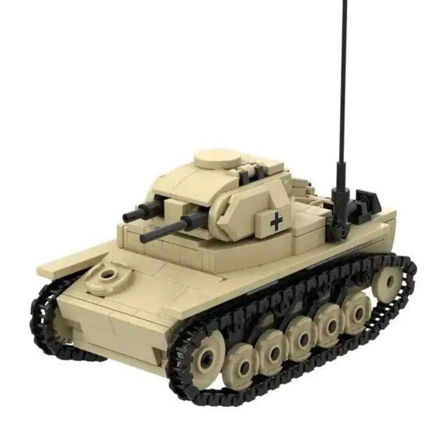 Armybricktoy WW2 Немецкий II Танк конструктор 462 деталей, блочный конструктор для детей