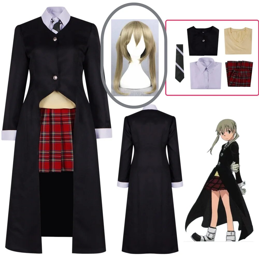 Maka Albarn Soul Eater Косплей Костюм L, costume and wig