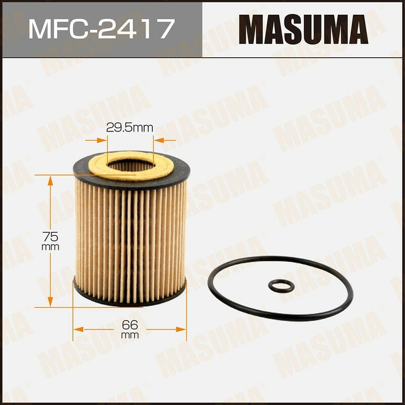Фильтр масляный MASUMA MFC-2417 Ford Focus II 2.0tdci, Peugeot 307, 407 2.0, Volvo S40, V50 2.0d