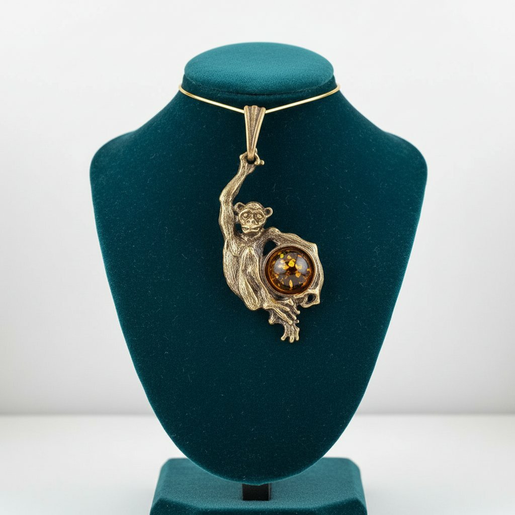 Подвеска, янтарь