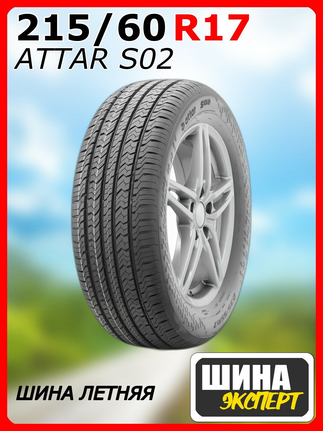 Шина летняя ATTAR 215/60/17 H 96 S02 для легковых автомобилей P200027