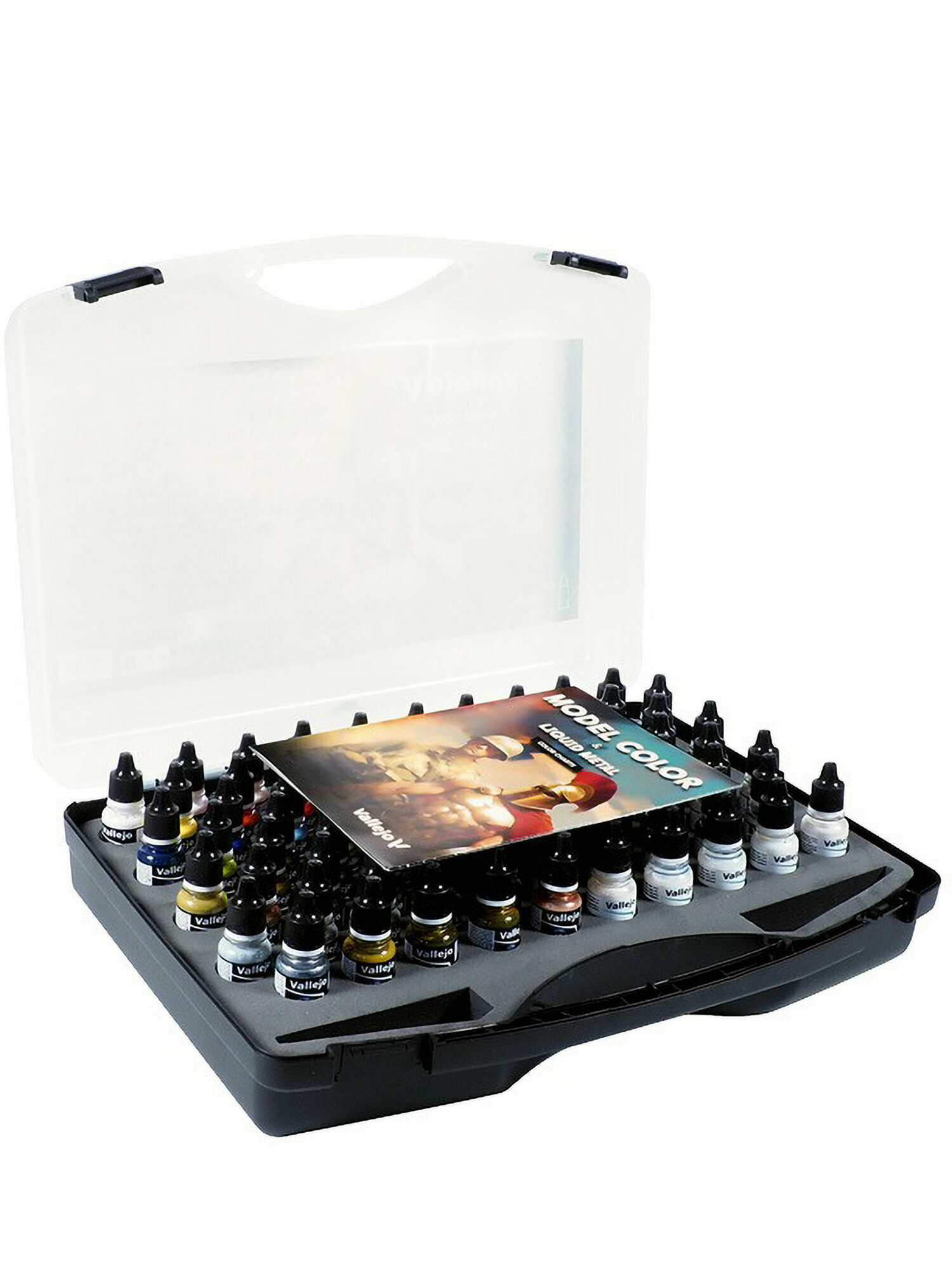 Набор акриловых красок в кейсе Vallejo серии Model Color - Combination Case 70254, 80 шт по 18 мл