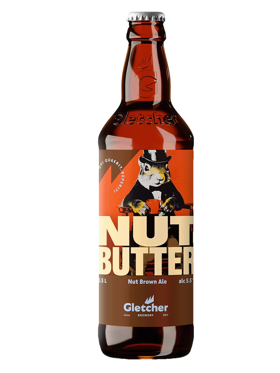 Пиво Gletcher Nut Butter темное 0,5 л