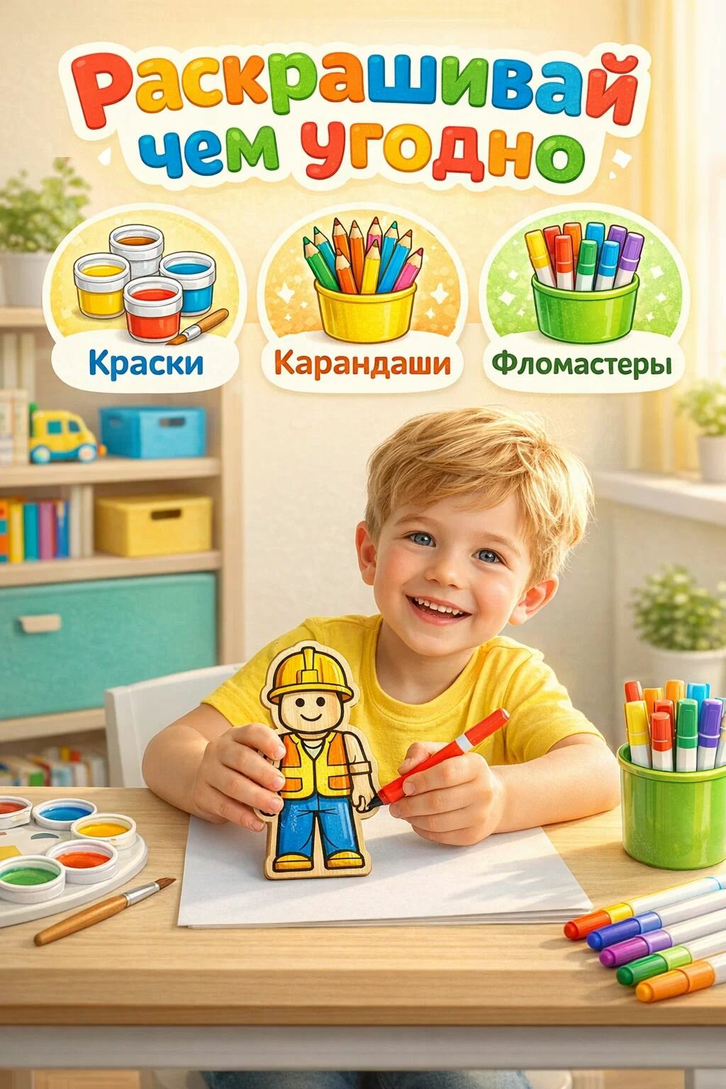 Раскраска с магнитом Роблокс для детей 6 7 лет. Скины. Девочка с одеждой. 99 ночей. Брейнрот