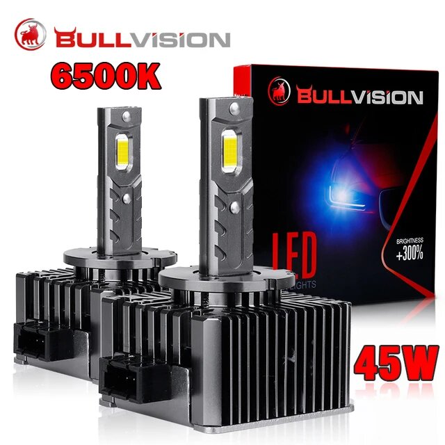 Светодиодные фары Dualvision D3S HID D1S D2S D4S D5S D8S D1R D2R D3R Turbo LED 30000LM Двусторонний чип CSP 6500K 4300K 90W Plug&Play