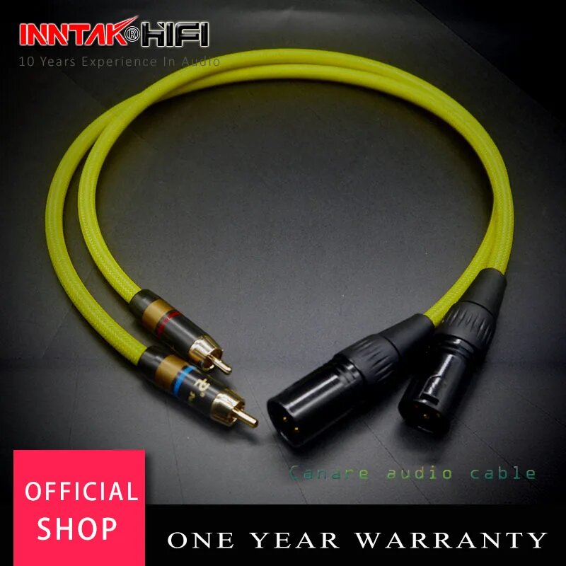 Аудиокабель Canare XLR Male to RCA, 0.5m
