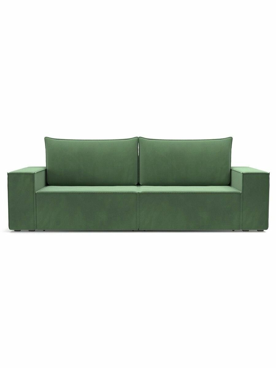 Диван-кровать раскладной PUSHE Детройт, велюр, зеленый Maxx 657