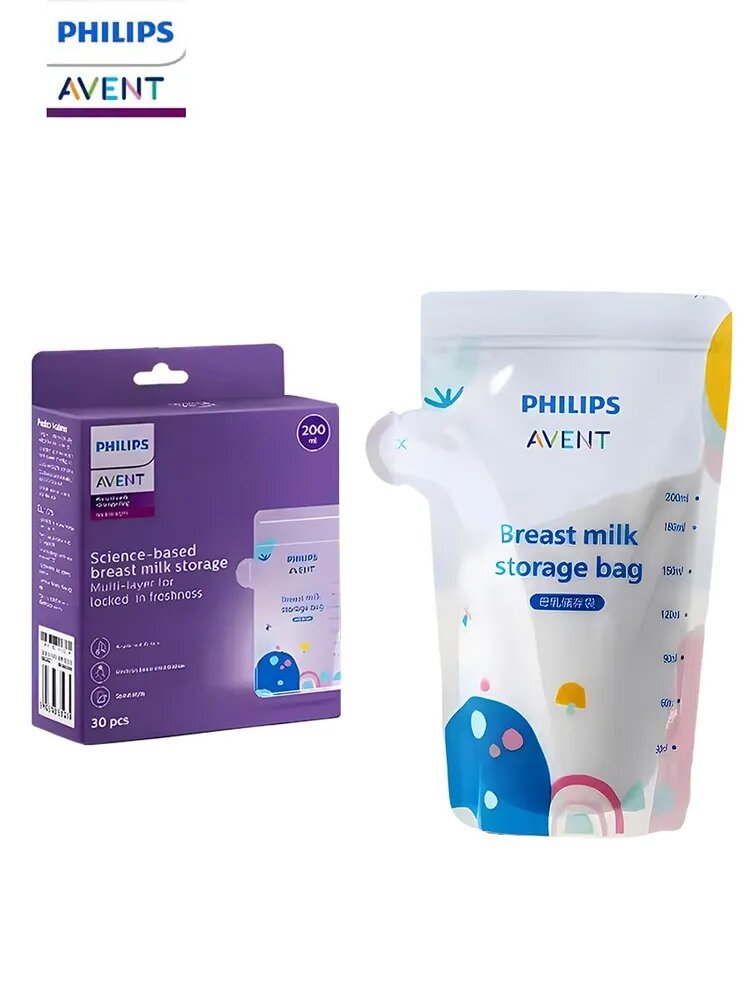 Philips Avent Стерильные пакеты для хранения и заморозки грудного молока, 30 шт.