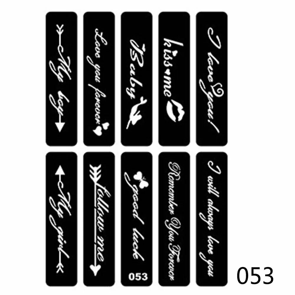 Трафарет для временной хны Татуировка: новый дизайн для тела и рук для девушек