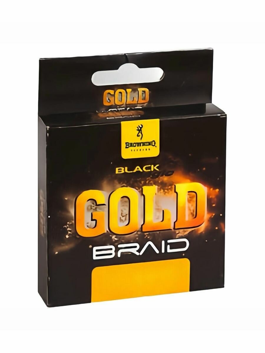 Плетеный шнур BROWNING Black Magic Gold Braid 150 м 0.10 мм