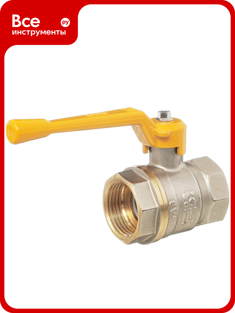 Шаровой кран БАЗ 11Б27п Ду20 А10 газ вр/вр рычаг никель PN40 серия Standart БАЗ. А10.0.20. НГ.40. Н