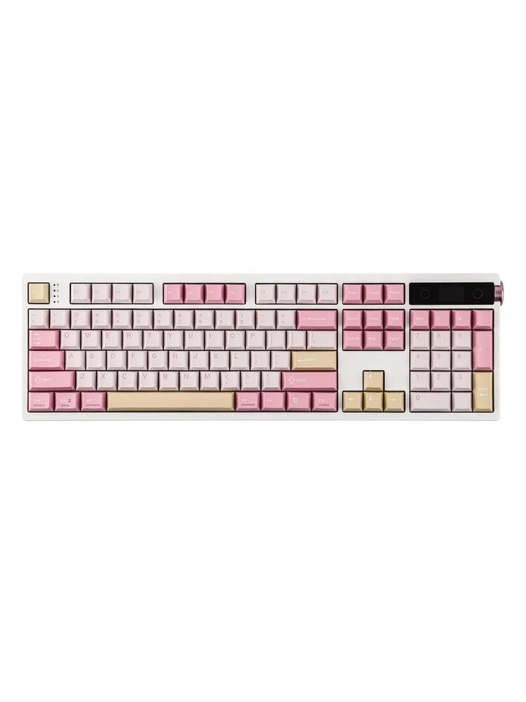 EPOMAKER Игровая клавиатура беспроводная EPOMAKER TH108 PRO US Version-Pink, (Sea Salt Silent V2 Switch), Английская раскладка, светло-розовый