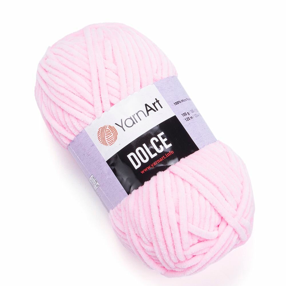 Пряжа для вязания Yarn-Art Dolce, 1 моток (120м, 100гр), цвет 796 Детский розовый