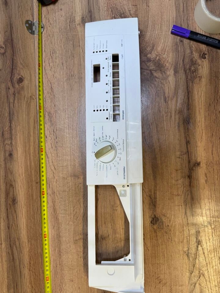 Передняя панель управления для стиральной машины Electrolux EWF1086 оригинальный б/у