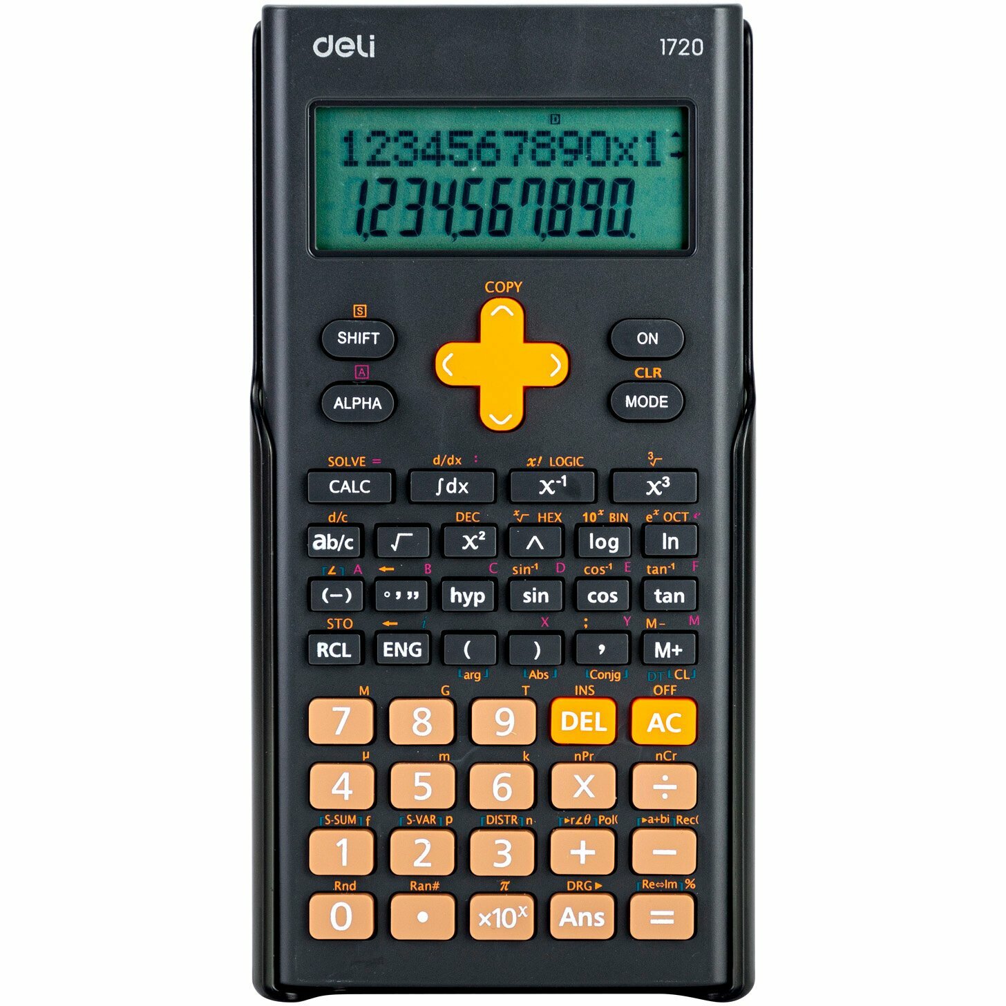 Калькулятор научный Deli E1720-black черный 10+2-разр.