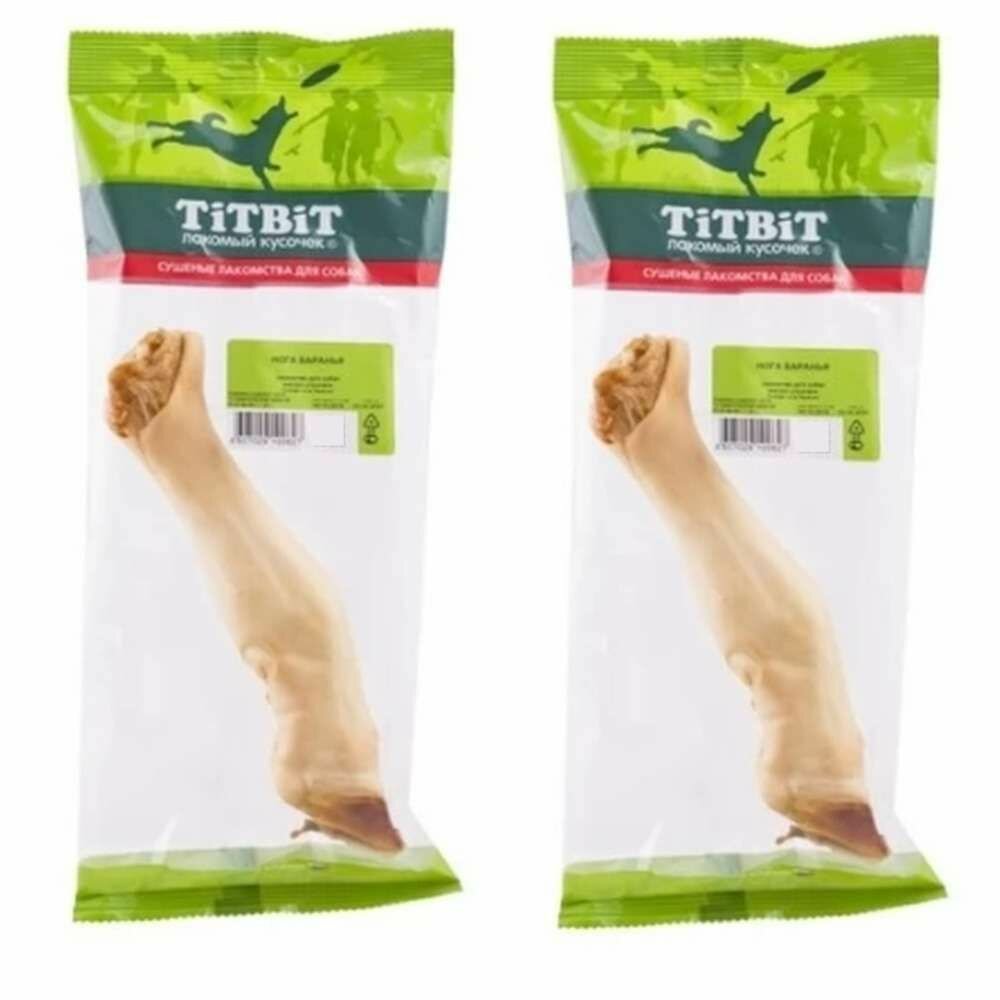 Titbit Лакомство для собак мелких пород Лакомый кусочек, нога баранья , 195 г, 2 шт