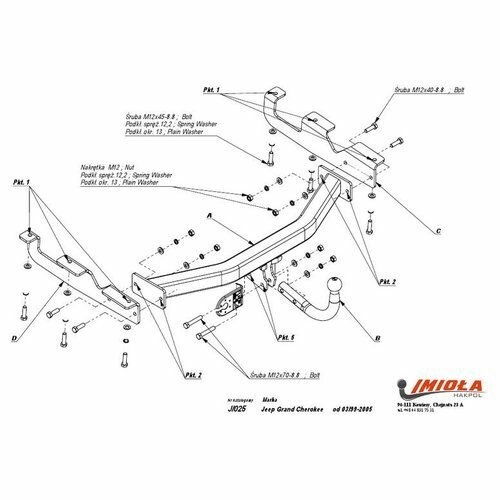 Фаркоп KIA (CEE'D estate) IMIOLA j025