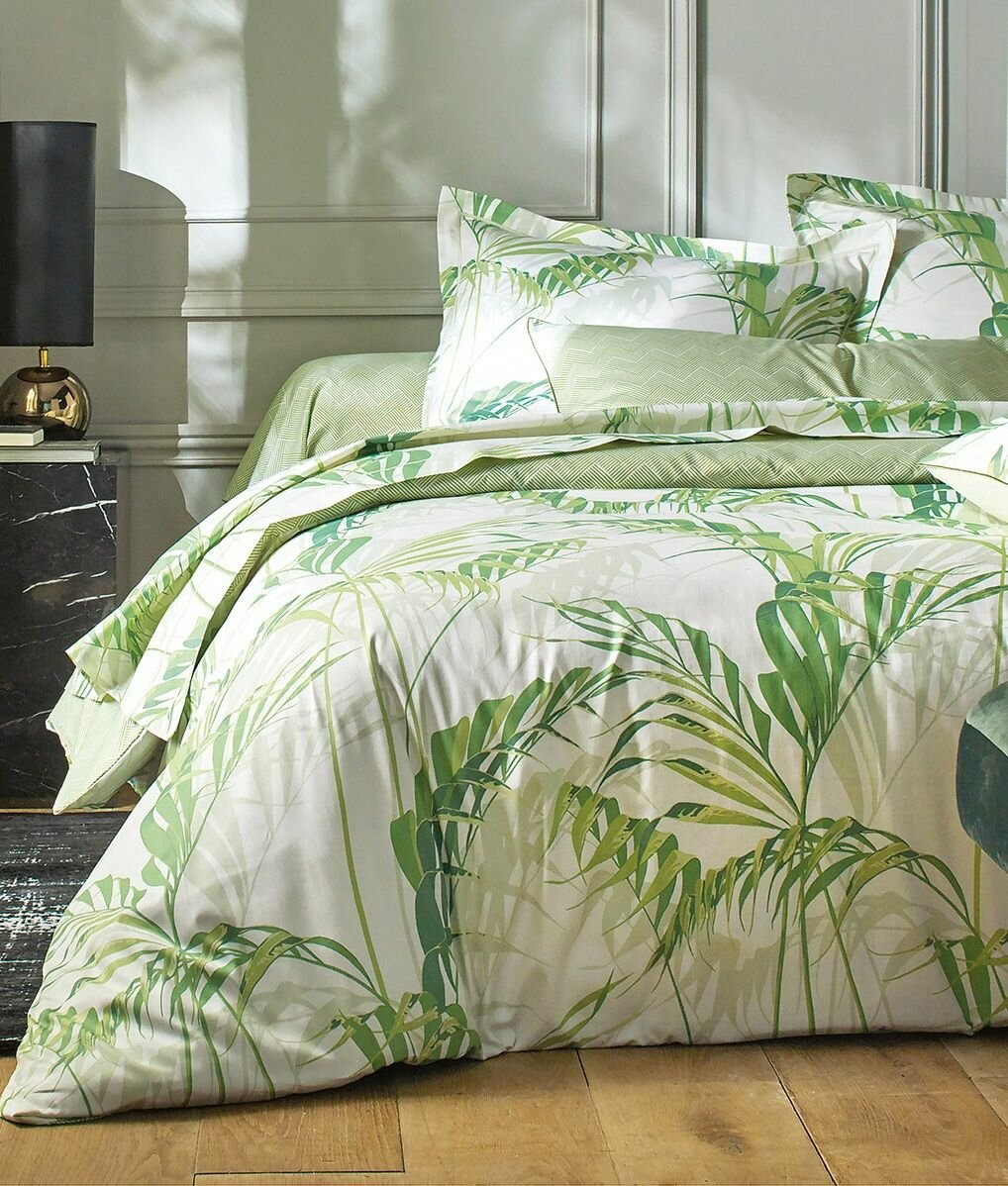Комплект постельного белья 2х спальное евро 200x220 от Blanc des Vosges PALM HOUSE TILLEUL