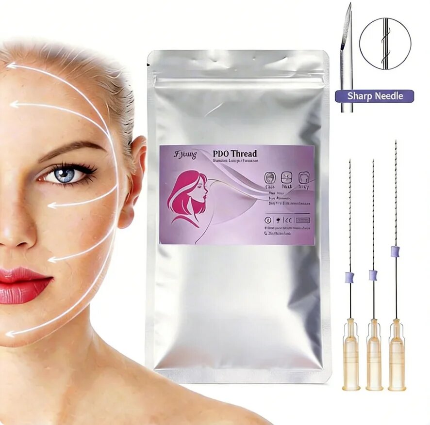 Нити PDO Mono Screw Beauty Lift для лифтинга лица 50 шт. mono screw 29G60mm
