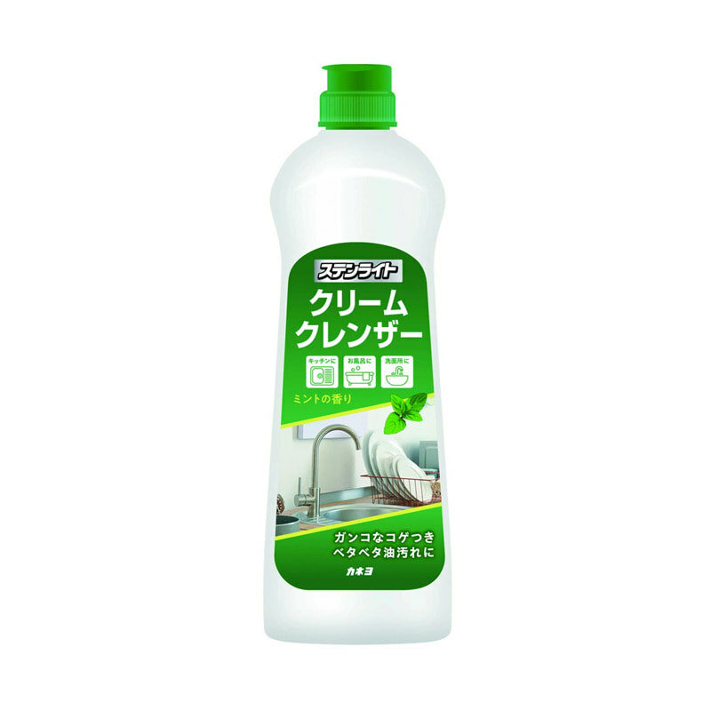 Kaneyo "Stenlight Cream Cleanser" Универсальный чистящий крем с ароматом мяты, 400 г.