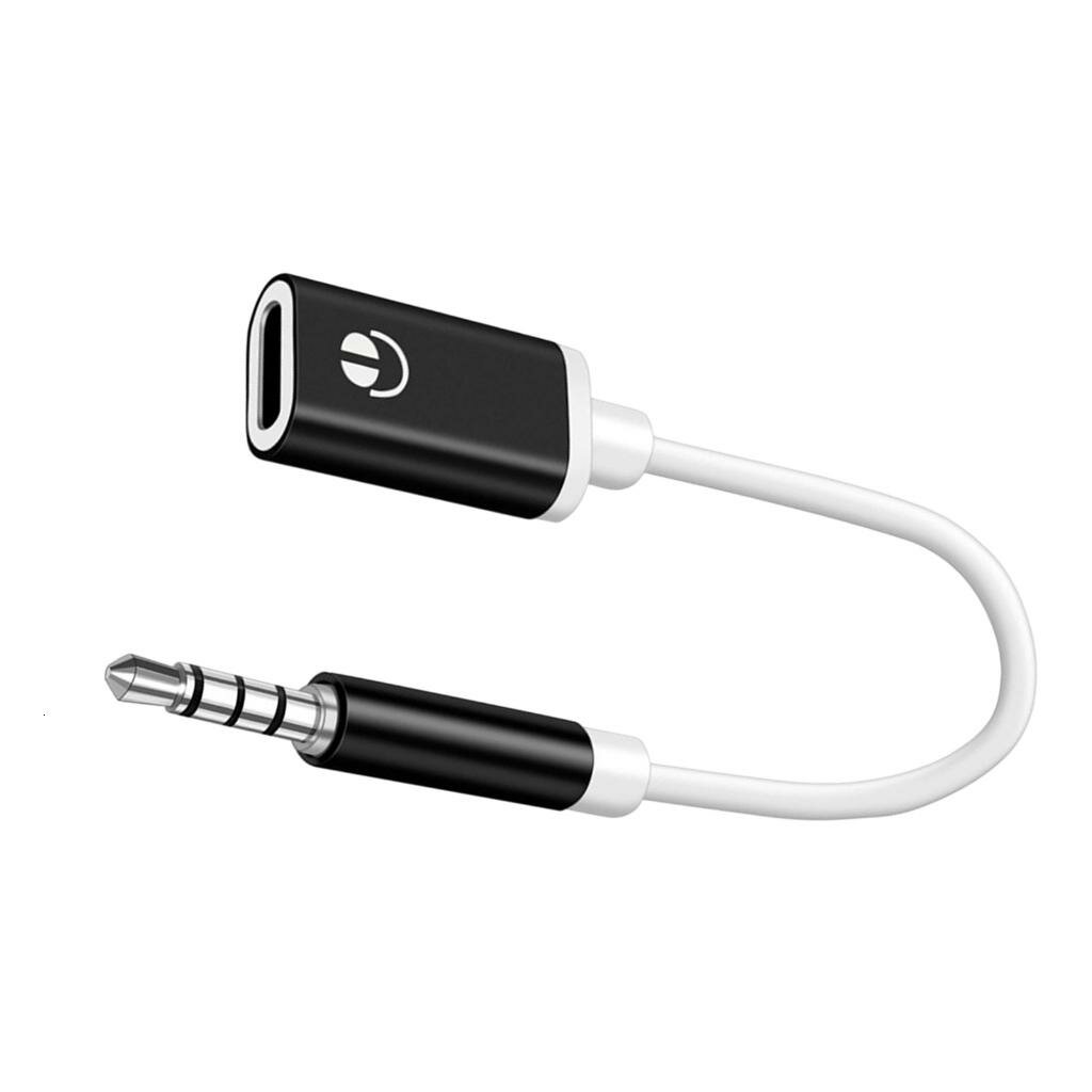 3.5 мм Jack (M) – USB Type-C (F) переходник, Черный
