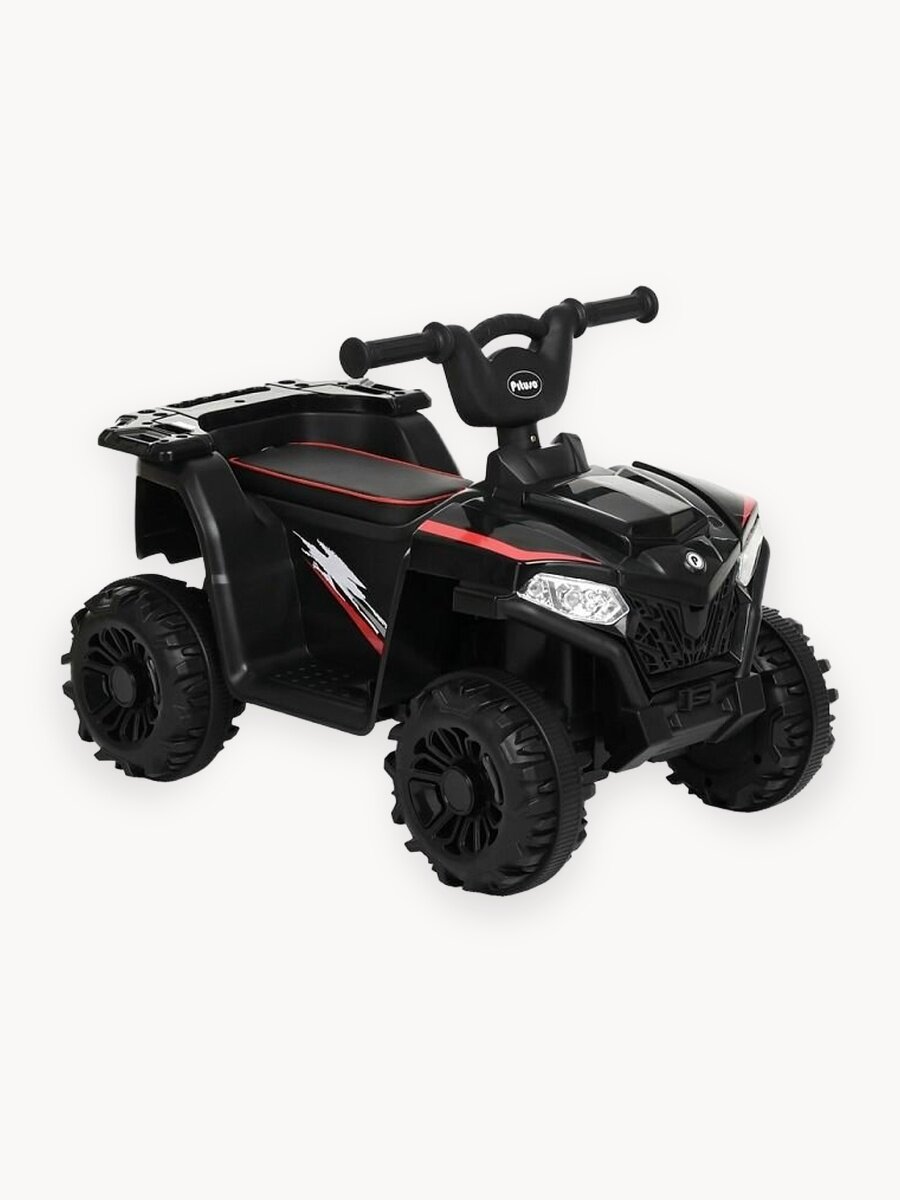 Электромобиль детский, квадроцикл Pituso 116-NEW, батарея 6V/4.5Ah, мотор 20W*1 Black/Черный