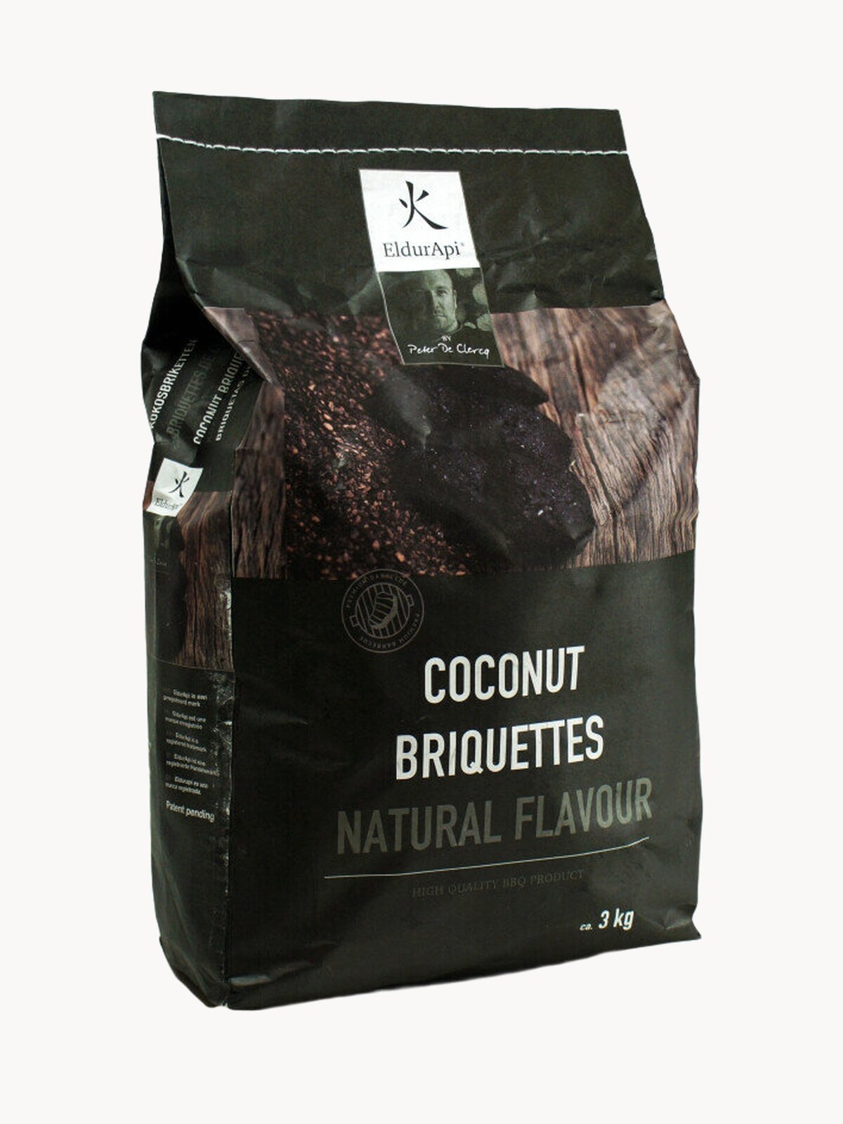 Угольные брикеты кокосовые EldurApi натуральные без запаха