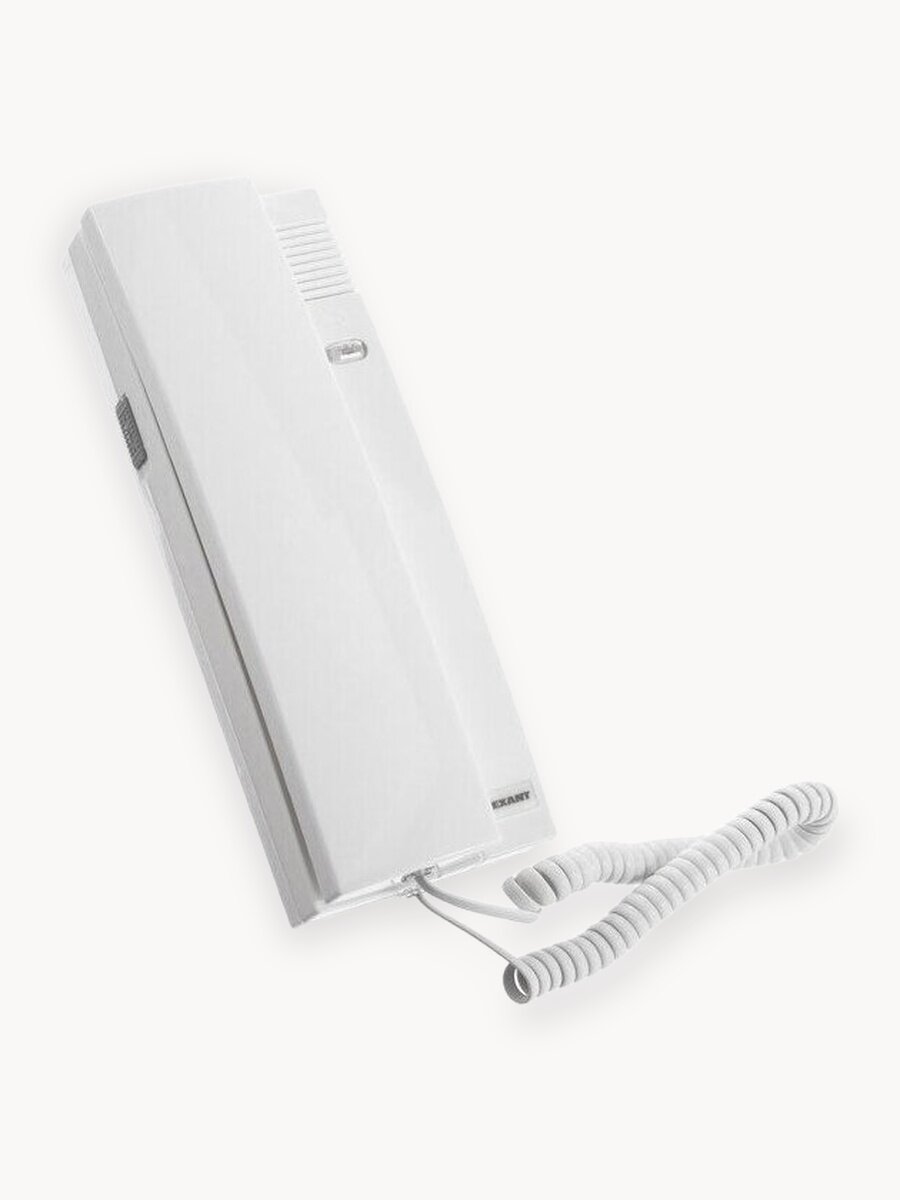 Трубка домофона Rexant RX-348 с индикатором и регулятором громкости, белая