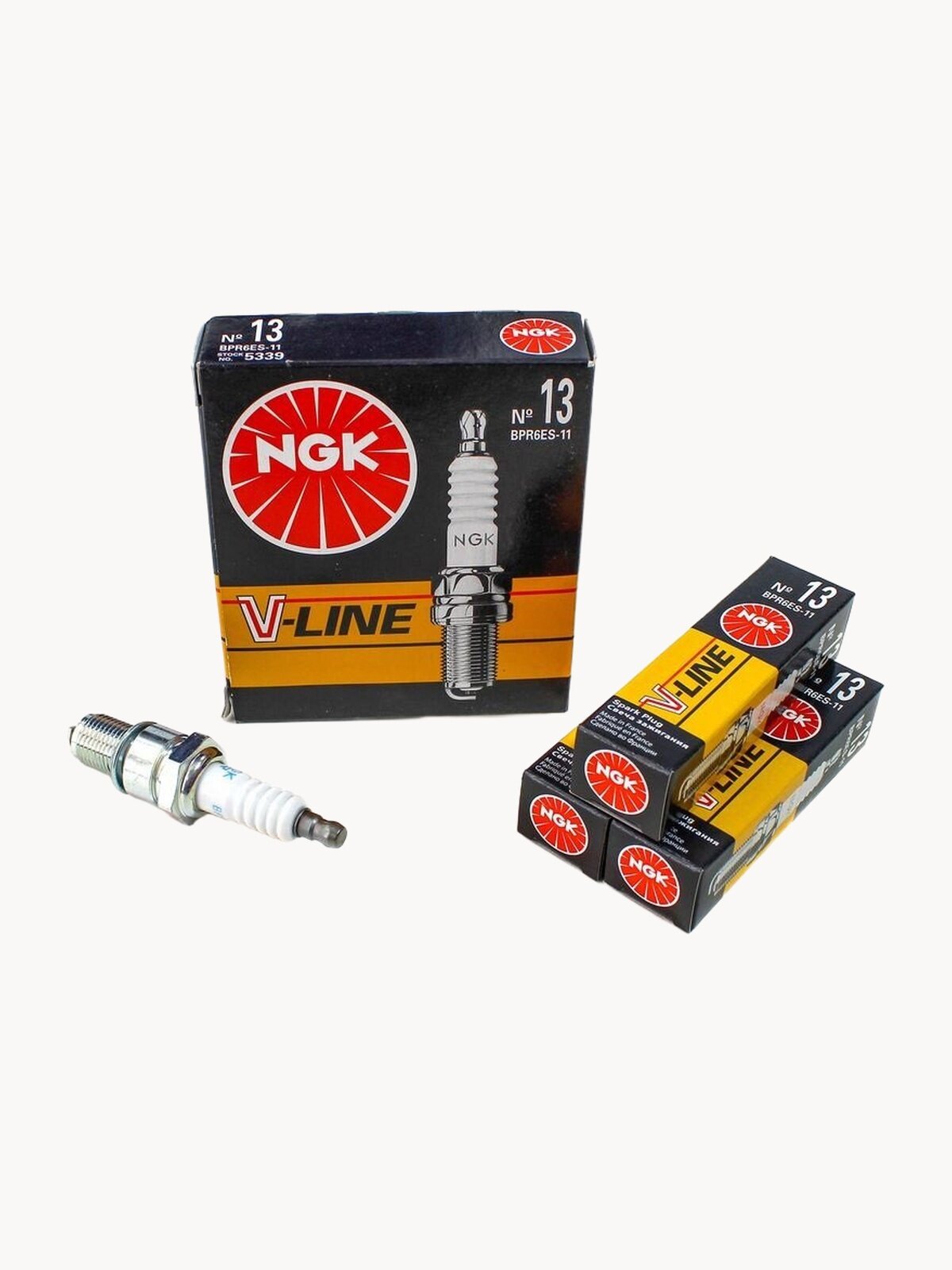 Свеча зажигания NGK V-Line №13 (для 8 клапанных) (4шт), NGK