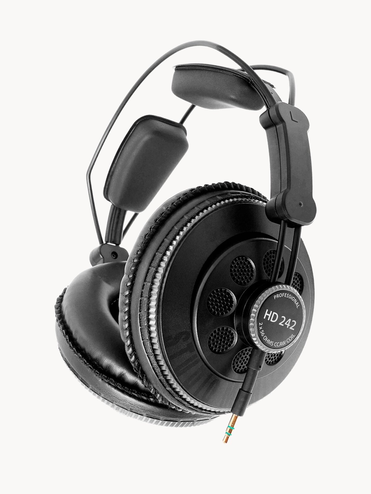 Проводные наушники Axelvox "HD242", mini jack 3.5 mm, полуоткрытые, черный