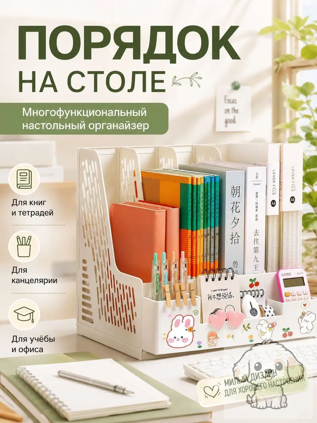 Качественный органайзер для книг, канцелярии и учебников-, Артикул: 5293119598