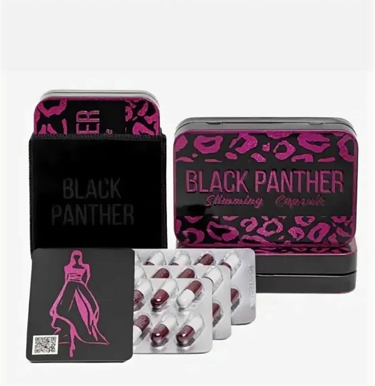 BLACK PANTHER/черная пантера жиросжигатель в капсулах для похудения, стройности, ускорения обмена веществ