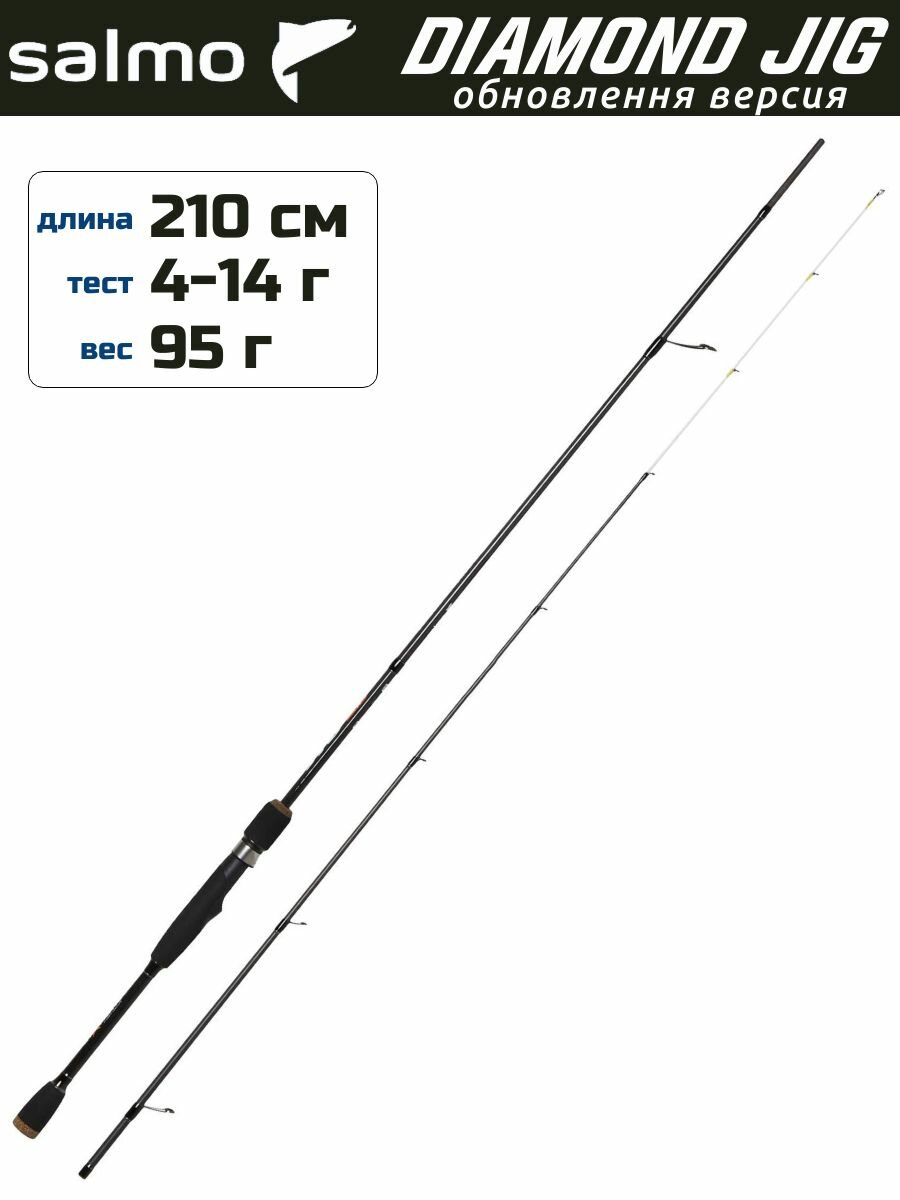 Спиннинг SALMO Diamond Jig 4-14г, 210см / для джига