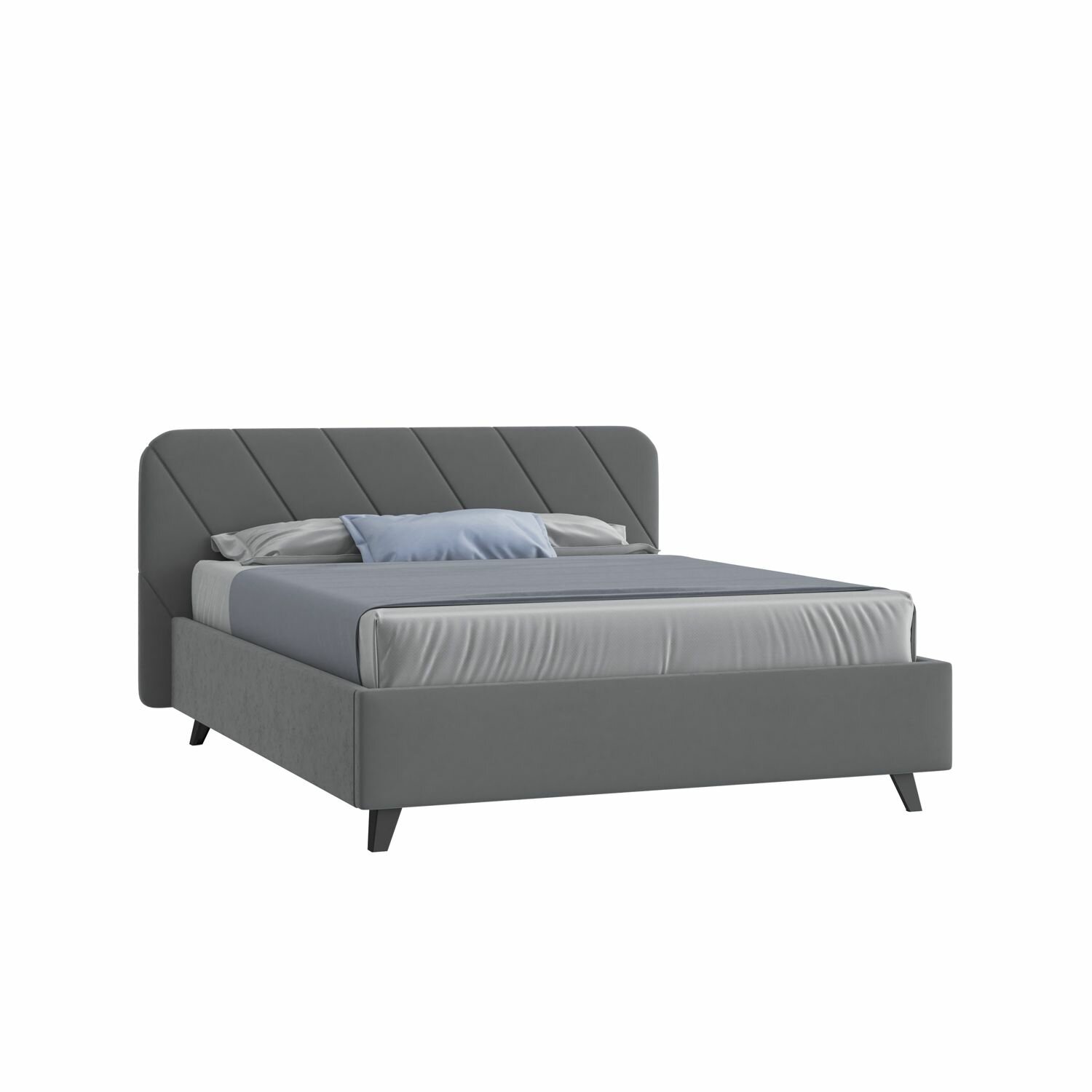 Кровать "Николь" в ткани микровелюр с подъемным механизмом