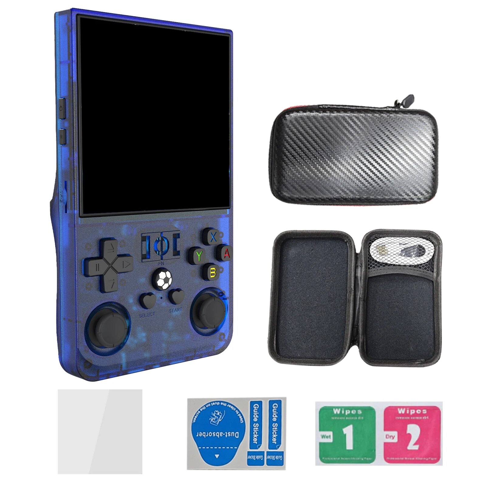 Портативная игровая консоль WDXSKY R36Max, Синий, 128G, 22000 игр