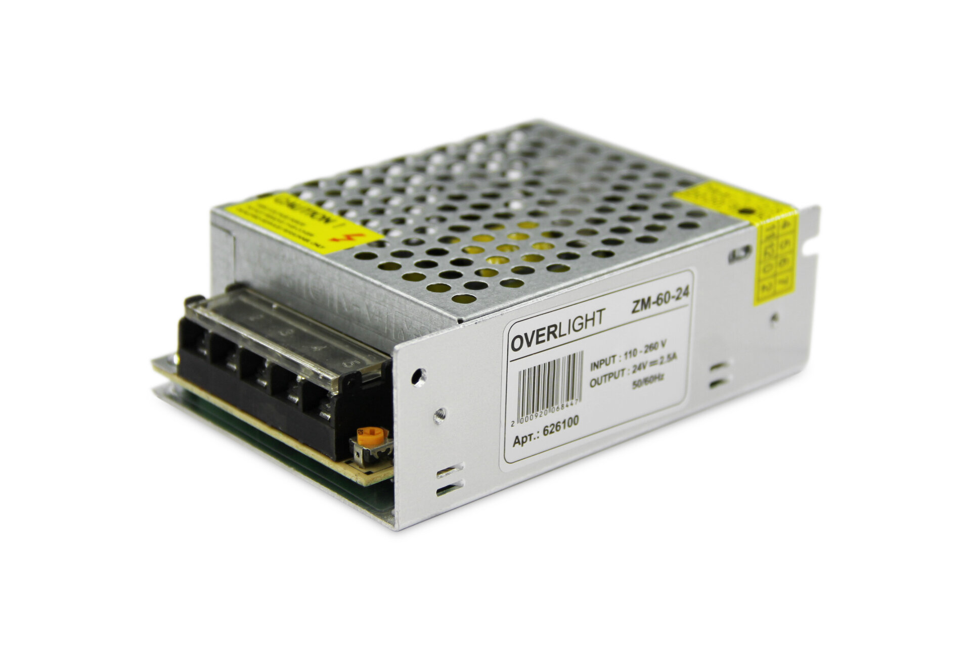 Источник напряжения ShopLEDs Блок питания ZM-60-24 (24V,60W, 2.5A, IP20)